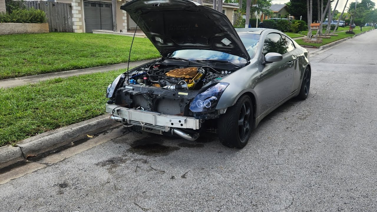 G35 single turbo kit modifications explained - YouTube