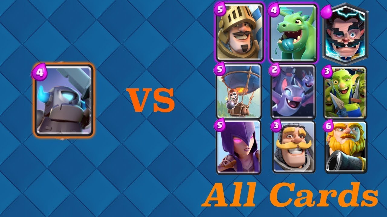 Minipekka 1v1 vs all cards (Updated) - YouTube