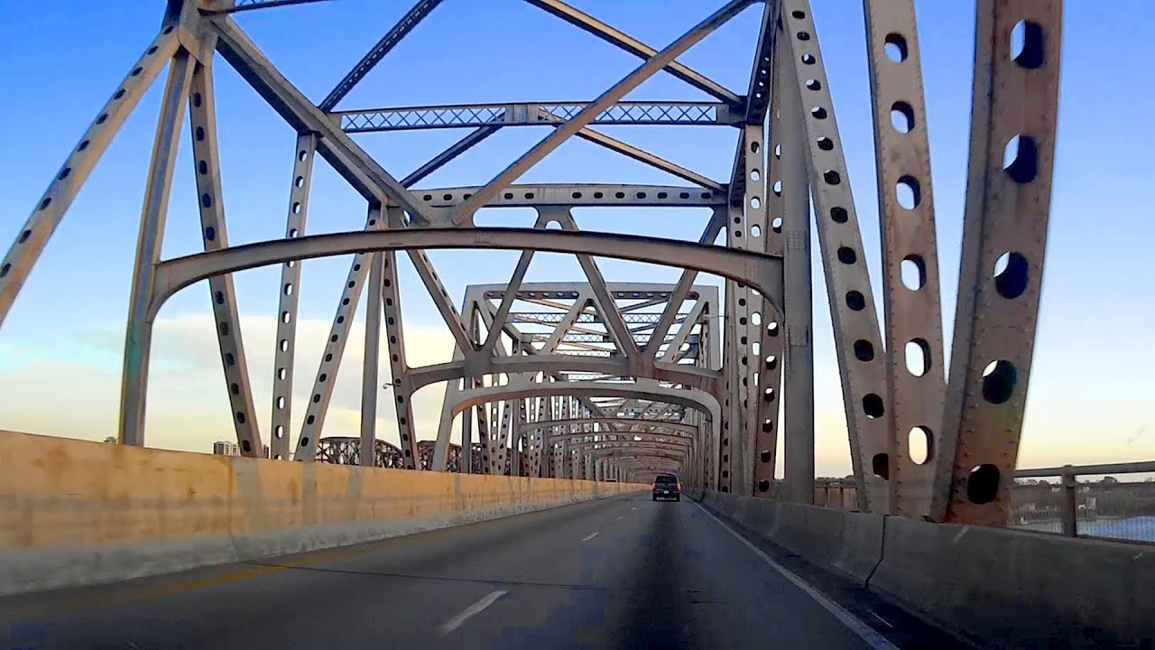 Road Trip #220 - I-55 S - Memphis & Arkansas Bridge - YouTube