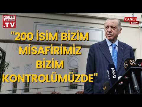 Cumhurbaşkanı Recep Tayyip Erdoğan konuşuyor