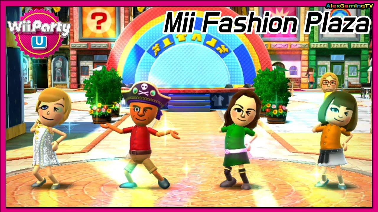 Wii Party U - Mii Fashion Plaza ( Eng Sub) Player Alisha Vs Jose Vs ...