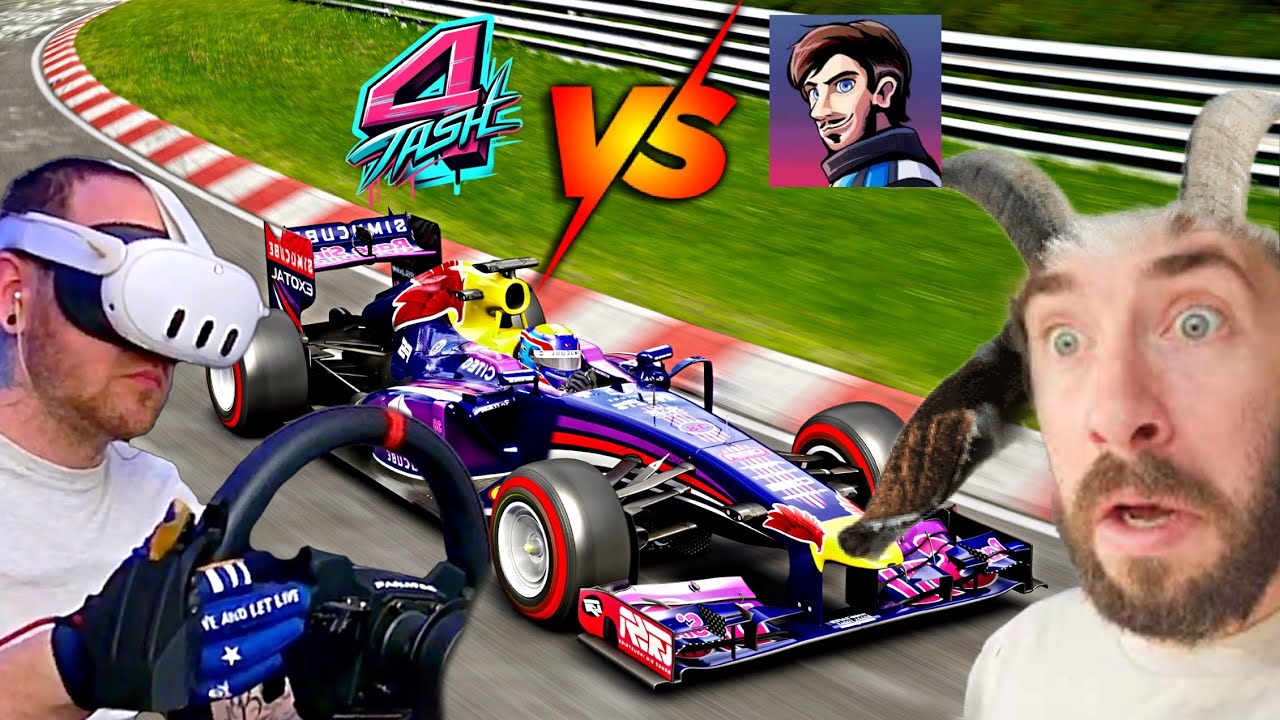 ♿ 4Tash VS Jimmy 'The Goat' Broadbent around Nordschleife! - YouTube