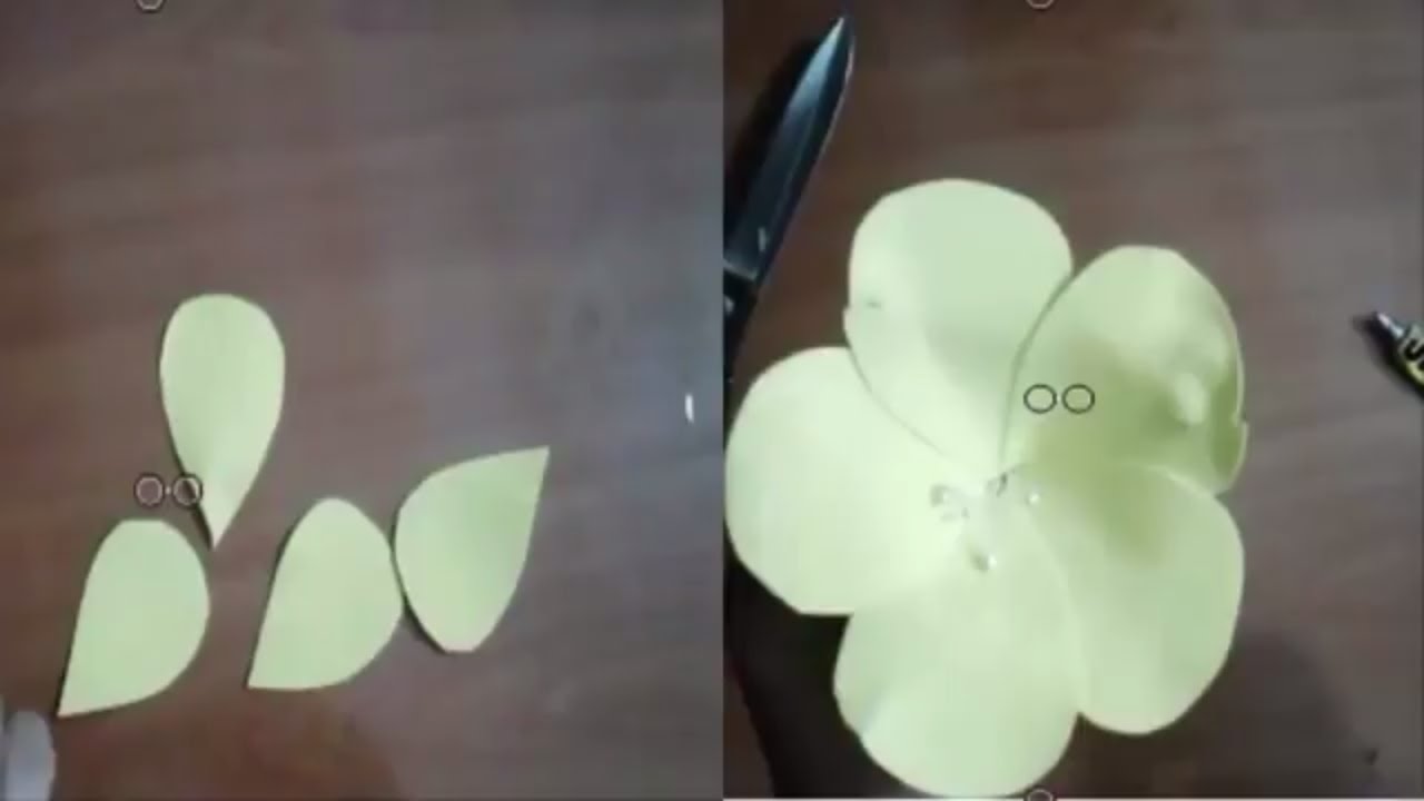 yellow flower | paper flower | 3d paper flowers | how to make a paper ...