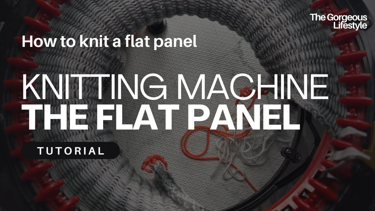 How to make a Clean flat panel with no dropped stitches on a knitting ...