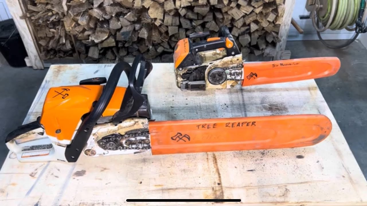 Choosing the correct chain saw (felling prep 2 of 10) - YouTube