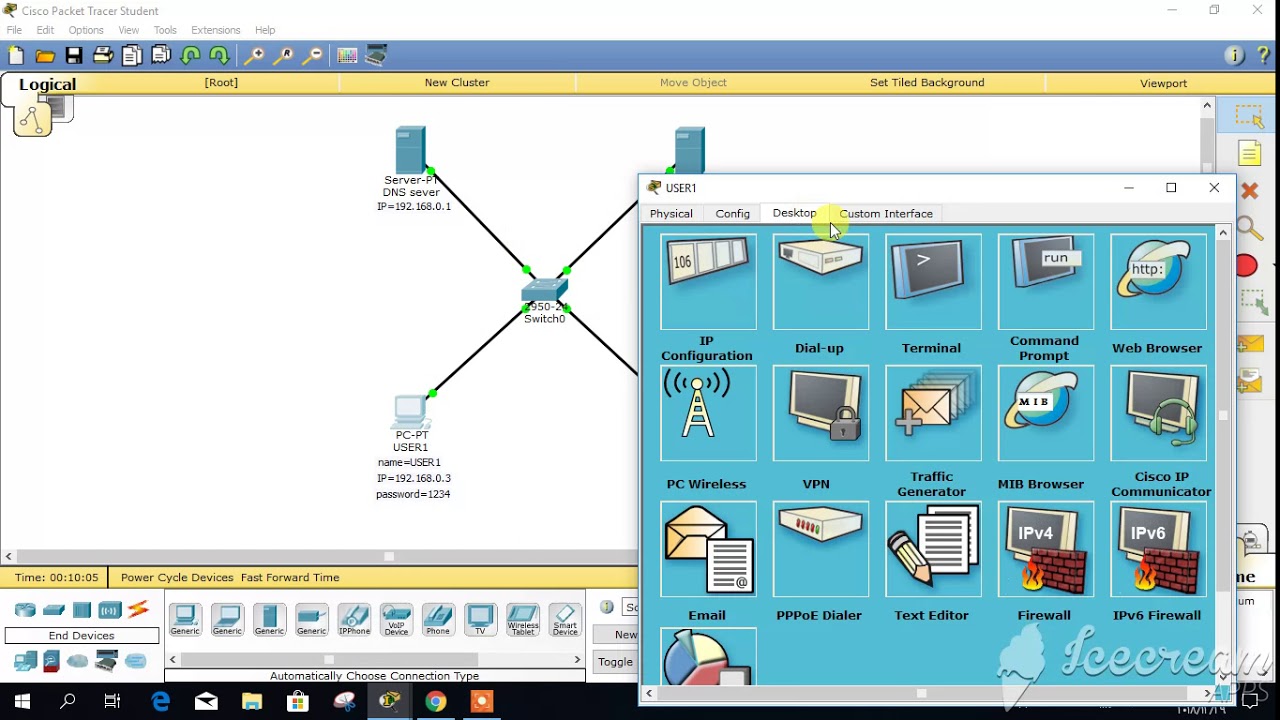 email server using Cisco Packet Tracer Student - YouTube