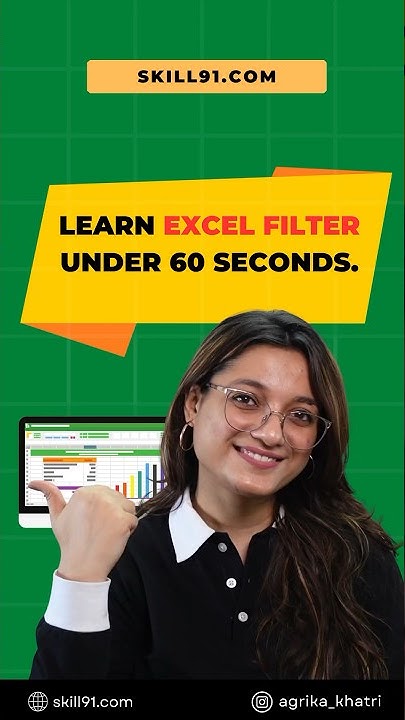 Learn How to Use Filter Function in Excel Under 60 Seconds #shorts #excel - YouTube