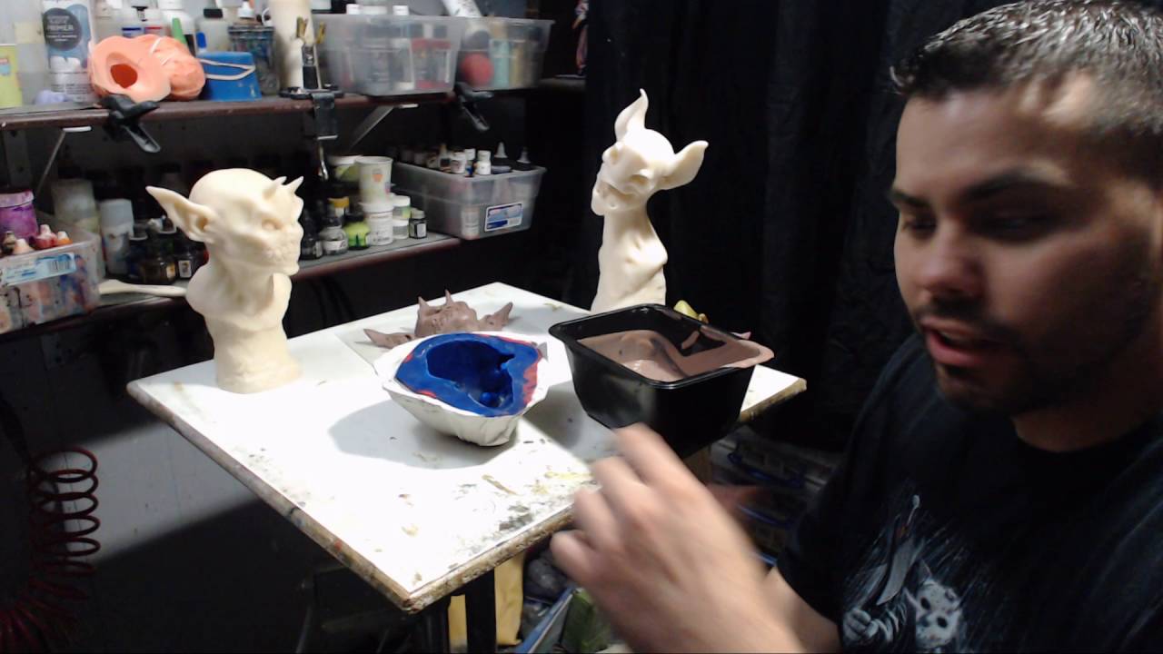 casting a creature or character in monster clay - YouTube