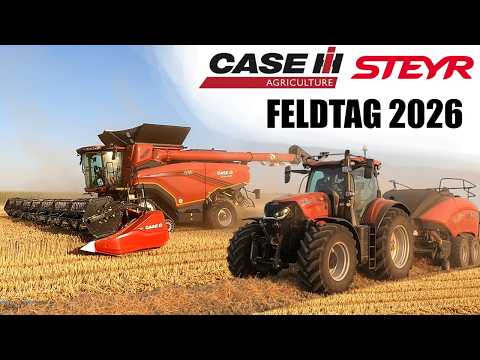 CASE-IH & STEYR Feldtag 2026 🔴⚪ ALLE Neuheiten im Einsatz!