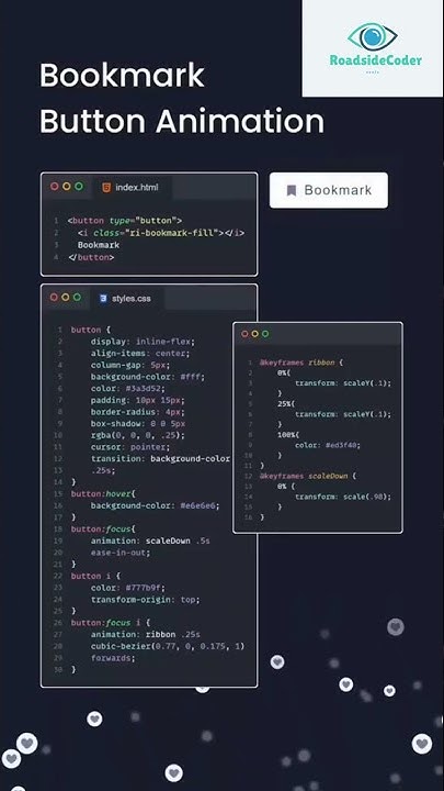 🤩 Bookmark button animation in CSS 🤩 - YouTube