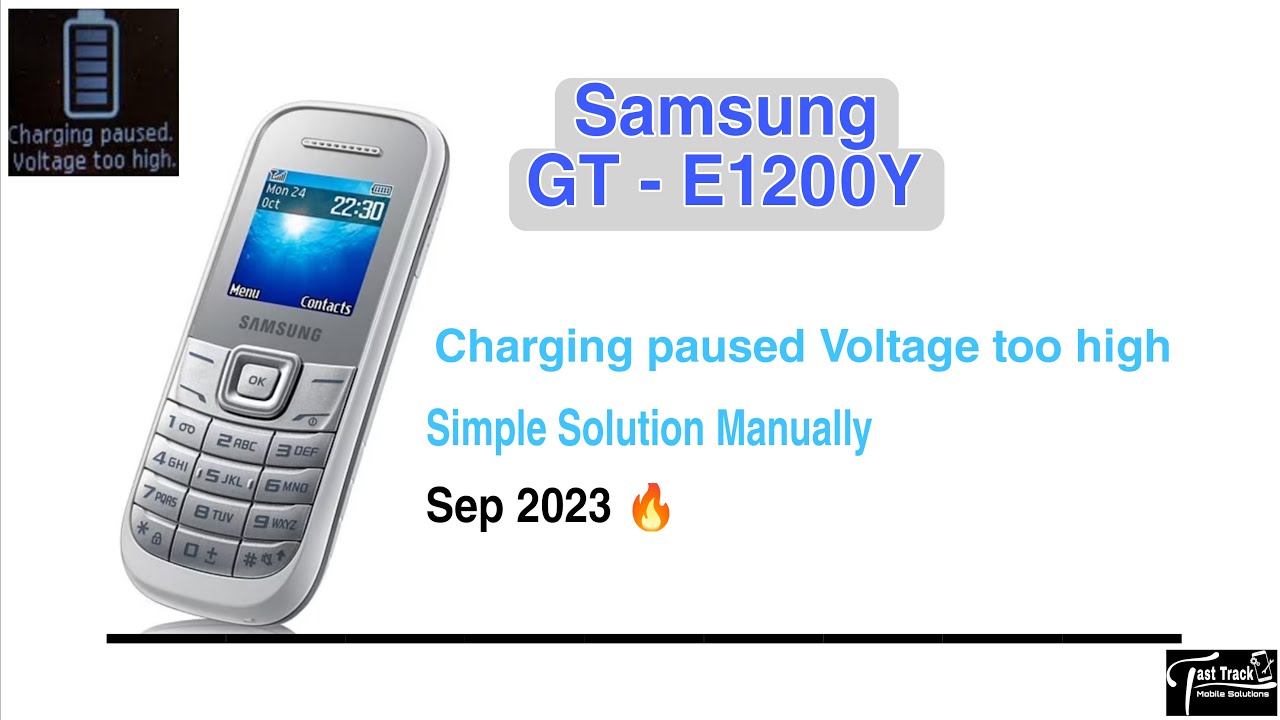 Samsung GT E1200Y charging issue new #charging #samsung #e1200 - YouTube