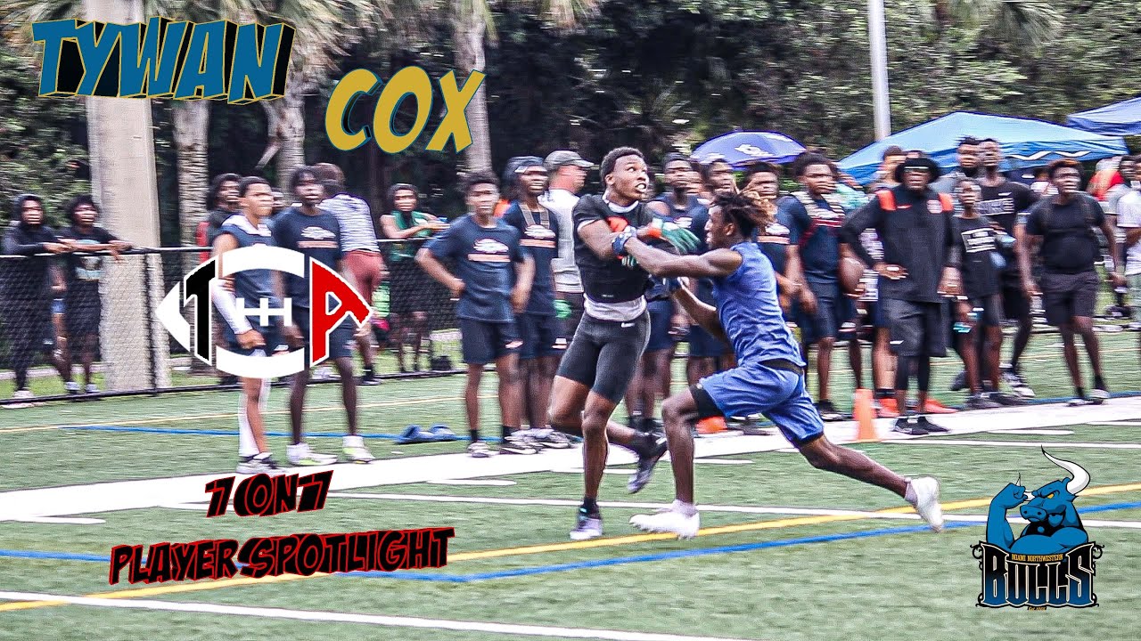🔥🏈 Tutu Atwell Foundation 7 on 7 Player Spotlight Tywan Cox Miami ...