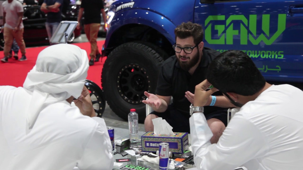 Green Autoworks Truck line up at Custom Show Emirates 2017 - YouTube