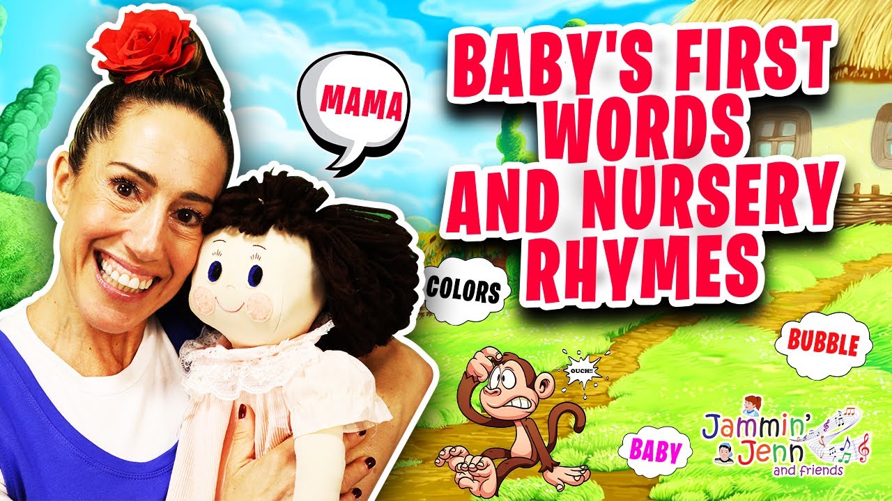 Baby's First Words: Mama, Dada, Baby, Colors + Nursery Rhymes: 5 Little ...