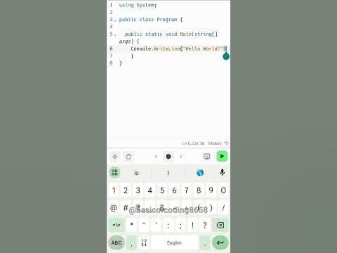 01-Hello world Program in C# ॥ First program in C# #basicofcoding #shorts#coding #helloworld# ...