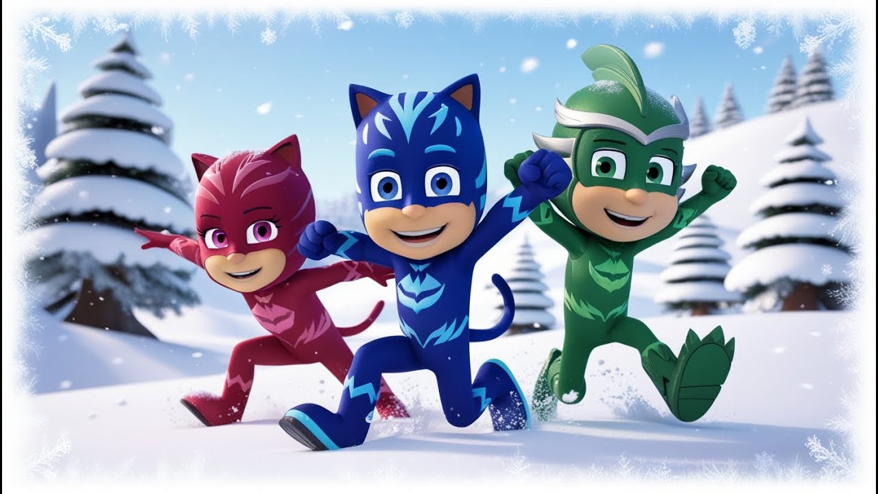 Snow Trouble: PJ Masks to the Rescue #Superheroes #WinterFun # ...