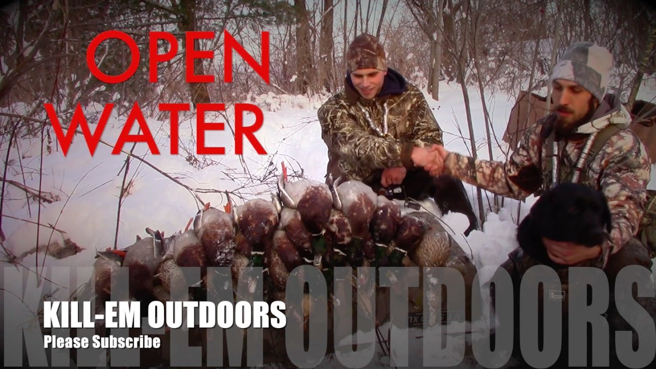 Duck Hunting Open Water Spring - YouTube
