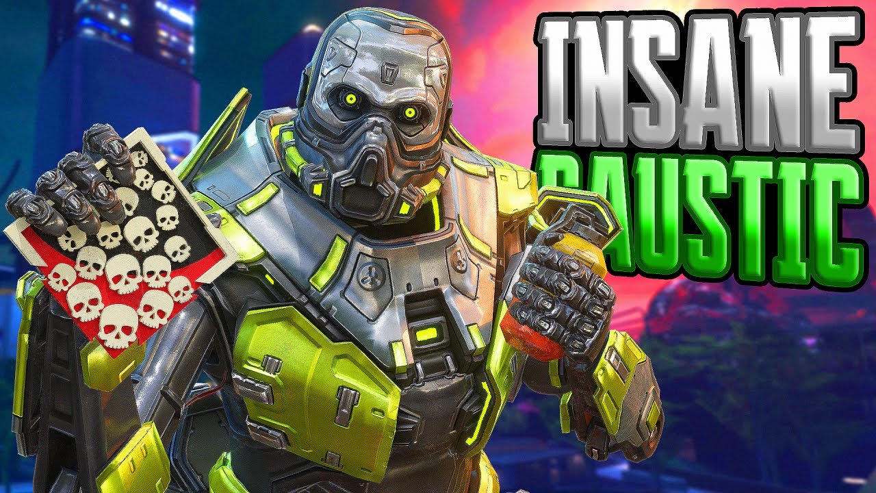 INSANE Caustic 21 KILLS and 5,728 Damage Apex Legends Gameplay Season ...