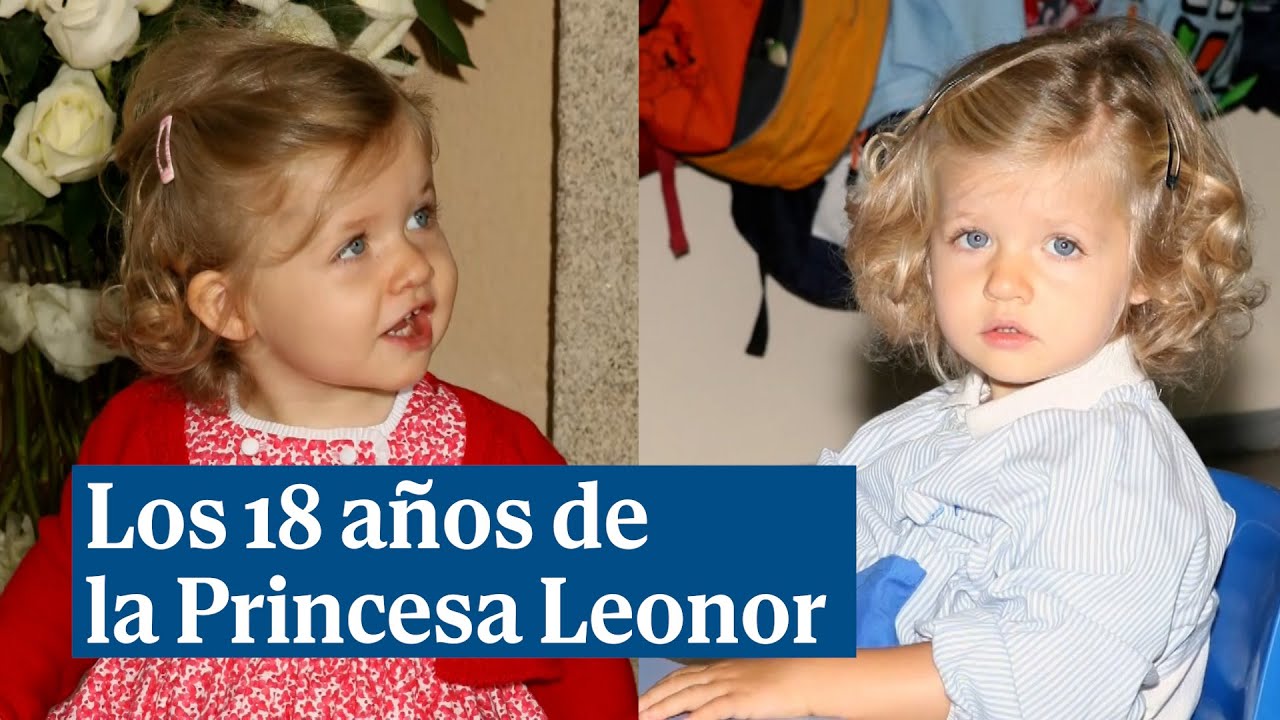 Los 18 años de la Princesa Leonor en 20 imágenes inéditas - YouTube