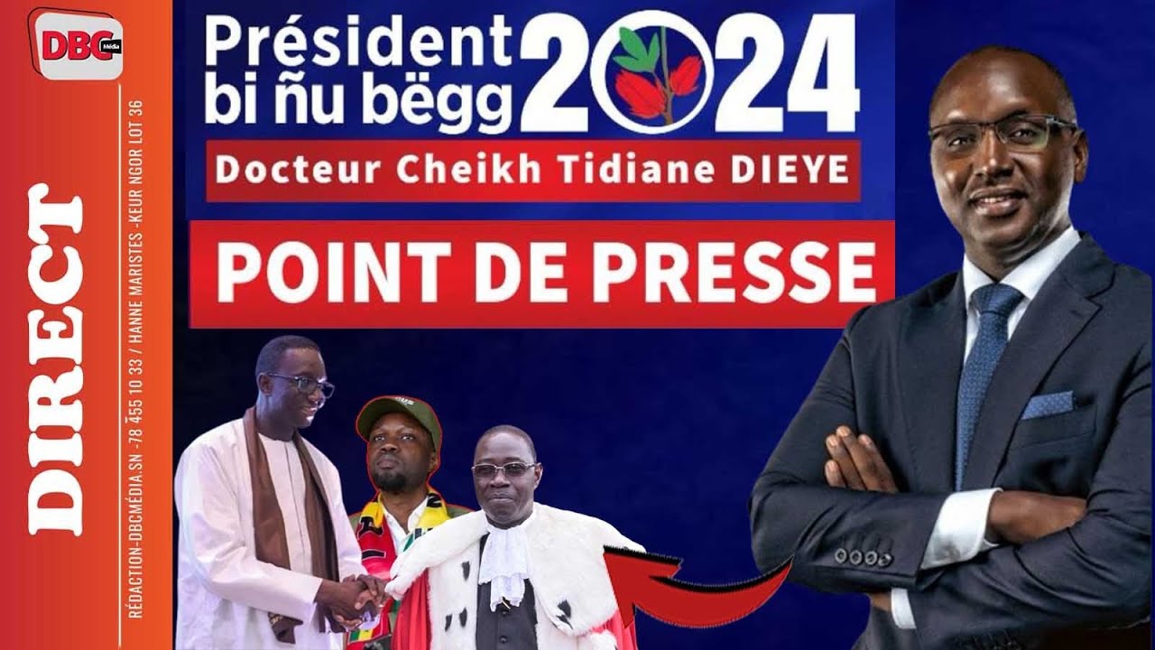 🛑Direct - Suivez La Déclaration Exclusive De Cheikh Tidiane Diéye ...