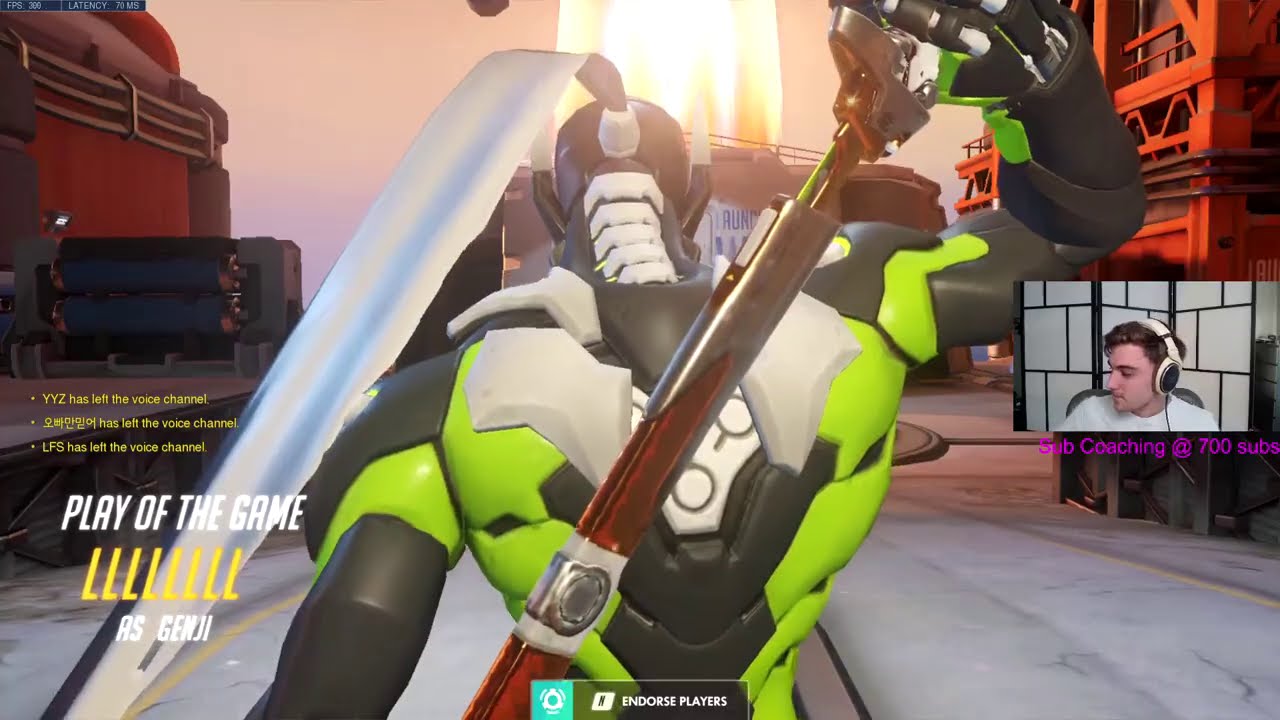 JAKE PRO GENJI GAMEPLAY - POTG! [ OVERWATCH SEASON 24 TOP 500 ] - YouTube