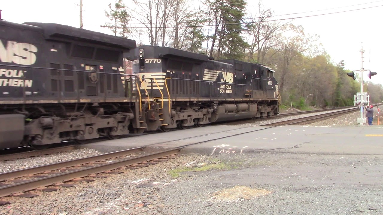 MVI 1072 1 ns train k90 in south manassas va - YouTube