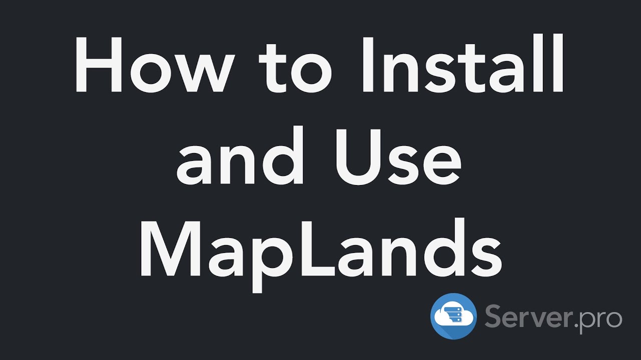 How to Setup the MapLands Plugins - Minecraft Java - YouTube