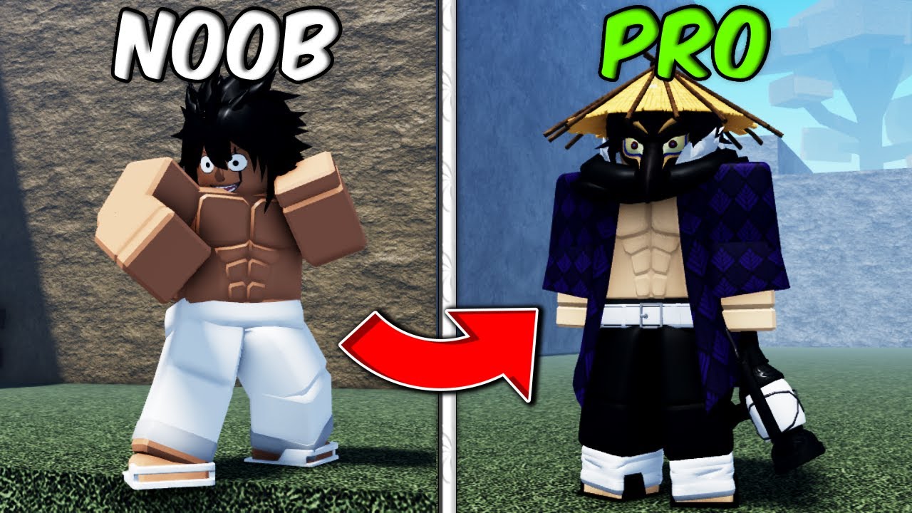 Going From Noob To Pro With Only My Hands In Roblox Demon Slayer ...