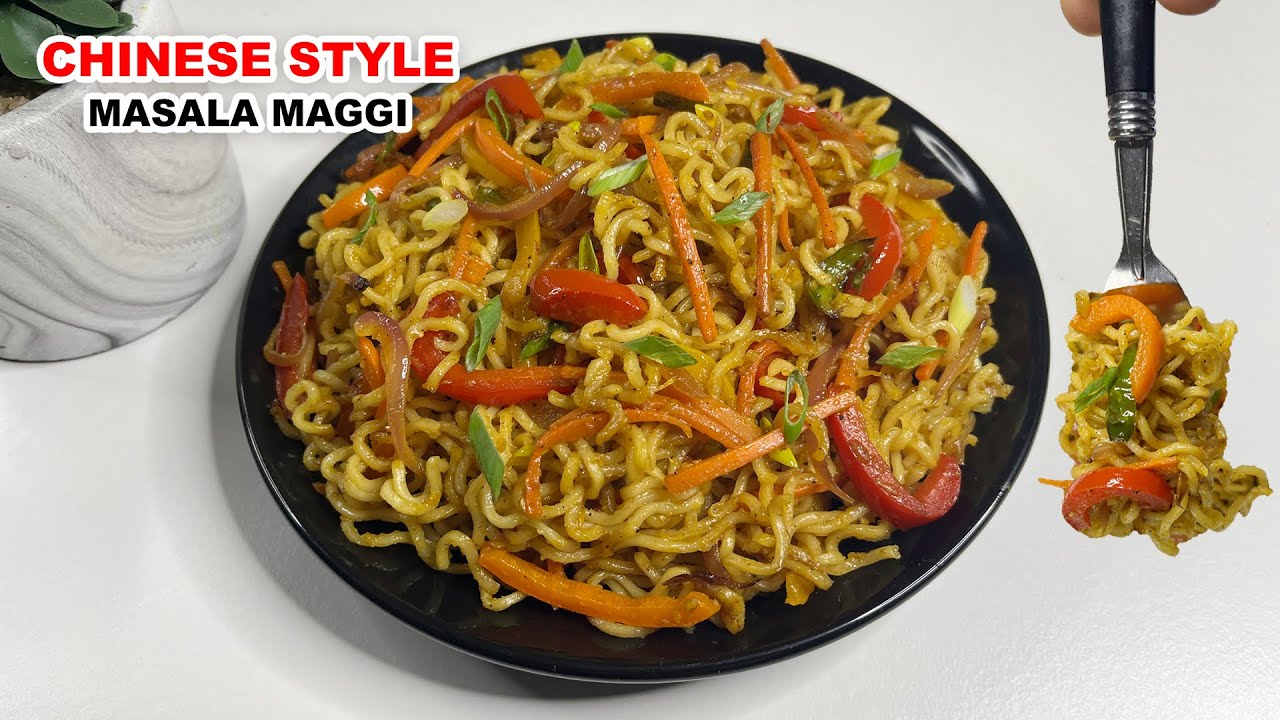 Chinese Style Masala Maggi Recipe | Chinese Style Maggi | Maggi Recipe ...