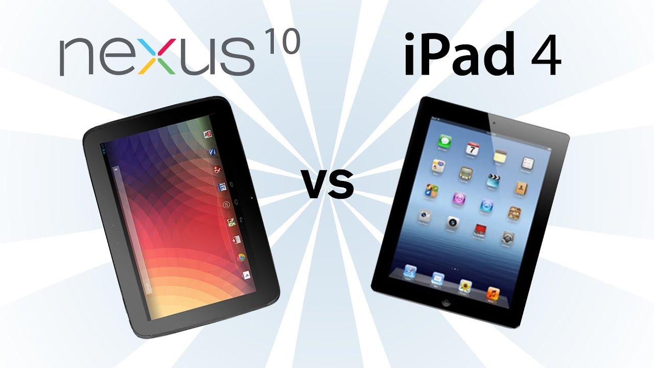 Nexus 10 vs iPad 4 - YouTube