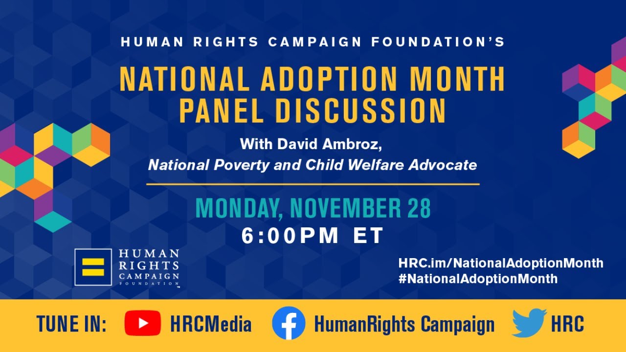 HRC’s National Adoption Month Panel Discussion - YouTube
