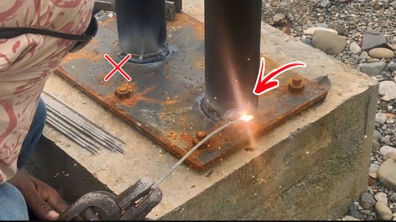 Easy Welding Tricks For Canopy Fondation | For Beginners You Can Try it ...