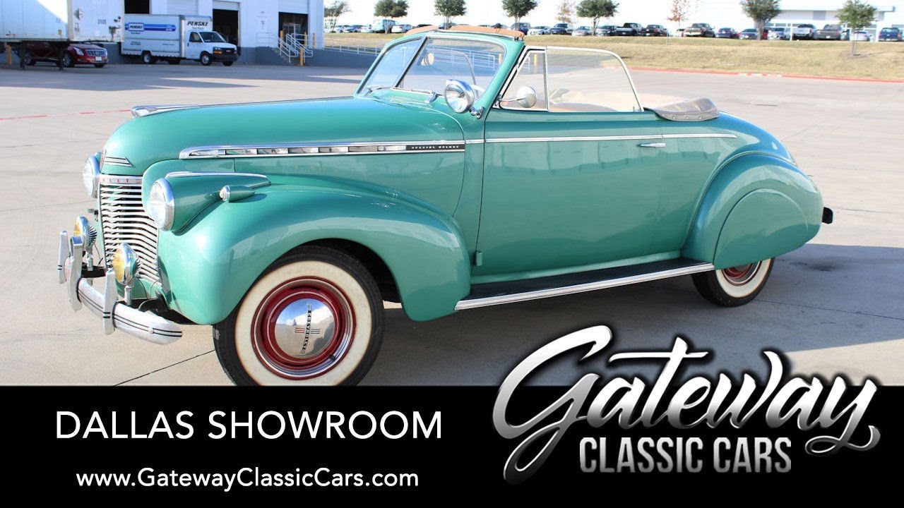 1940 Chevrolet Special Deluxe Convertible #1797 Dallas - YouTube