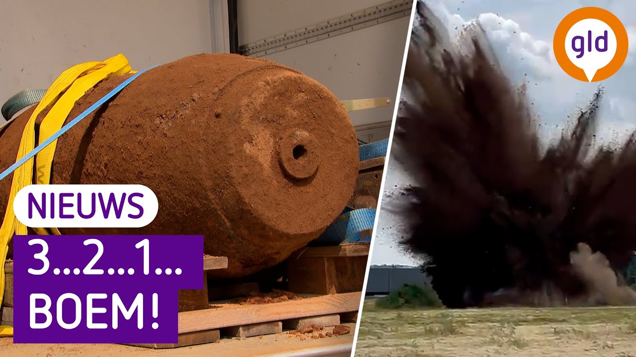 BOMMEN uit TWEEDE WERELDOORLOG tot ONTPLOFFING gebracht - YouTube