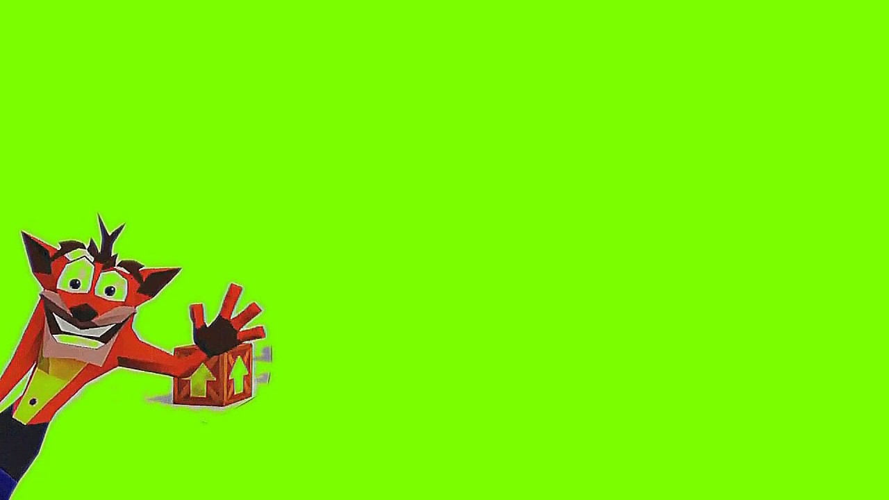 Crash Bandiccot Green Screen - YouTube