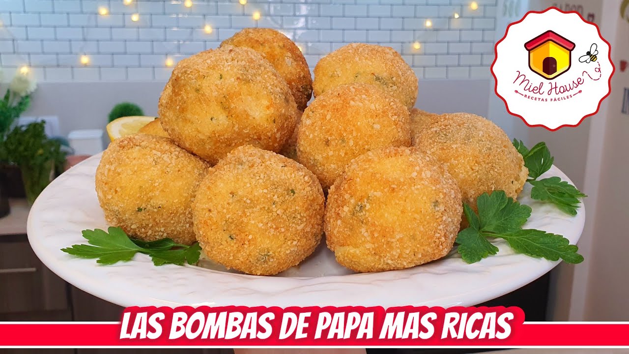 Bombas de papa EN POCOS MINUTOS las mas deliciosas - YouTube