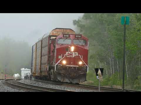 CPKC 8110 EAST passes Spicer West - YouTube