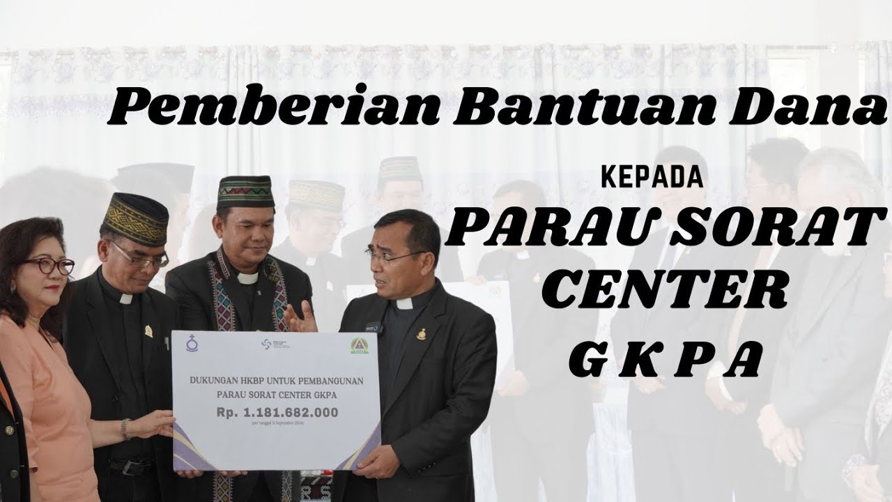 KATA SAMBUTAN EPHORUS GKPA DALAM PEMBERIAN BANTUAN DANA KEPADA ...