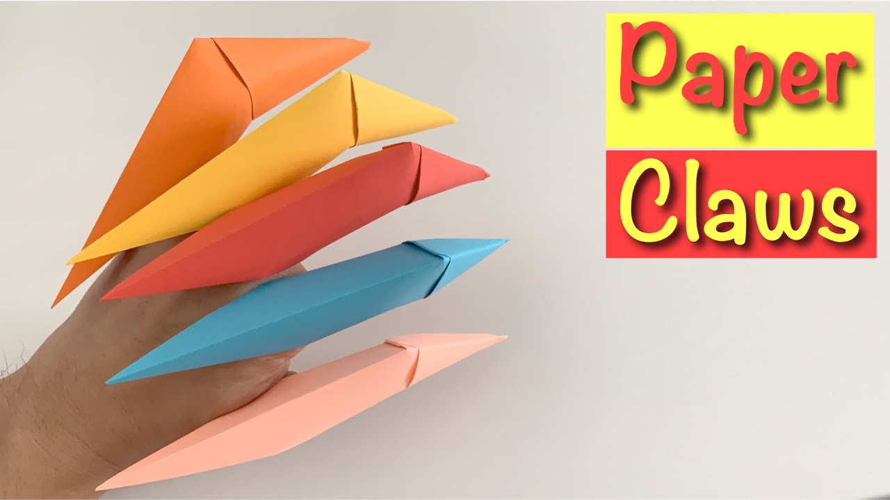 HOW TO MAKE PAPER CLAWS ORIGAMI | PAPER TOYS - YouTube