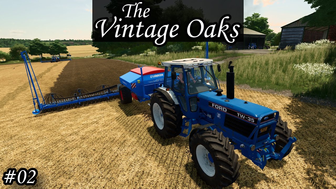 🟡 NEW SERIES 🟡 The Vintage Oaks - Seeding & feeding the Sheeps // FS22 ...