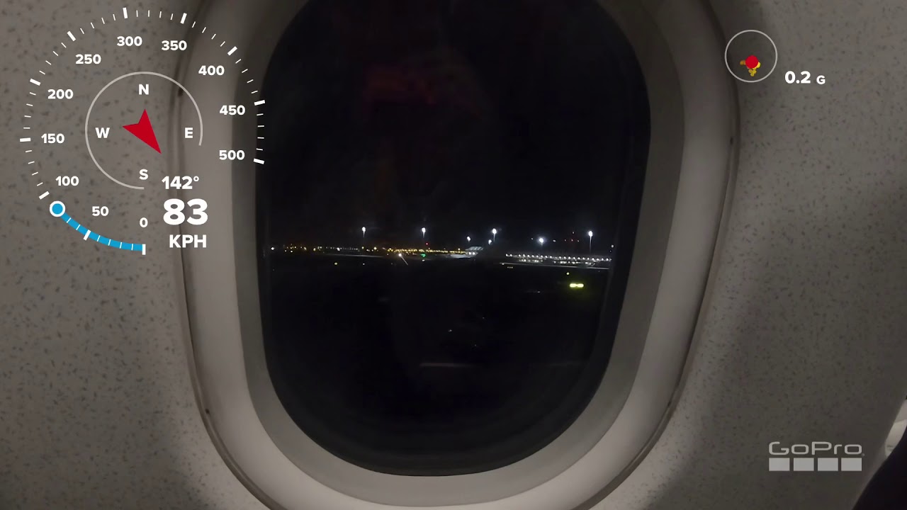 Airplane take off with speed meter and G force meter - YouTube