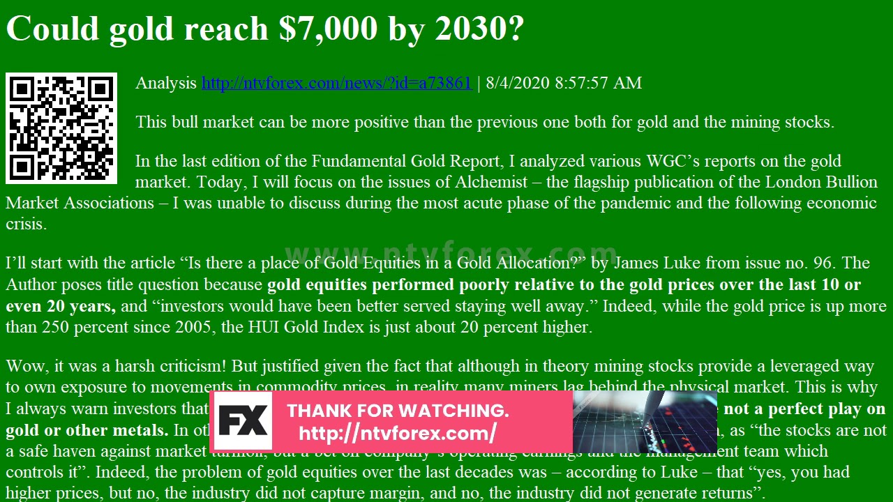 Could gold reach $7,000 by 2030? Analysis - YouTube