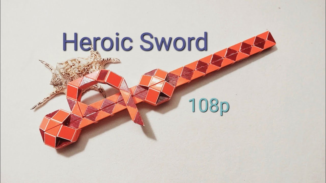 Rubik's Twist or Rubik's Transformable Snake 108 - Heroic Sword - YouTube