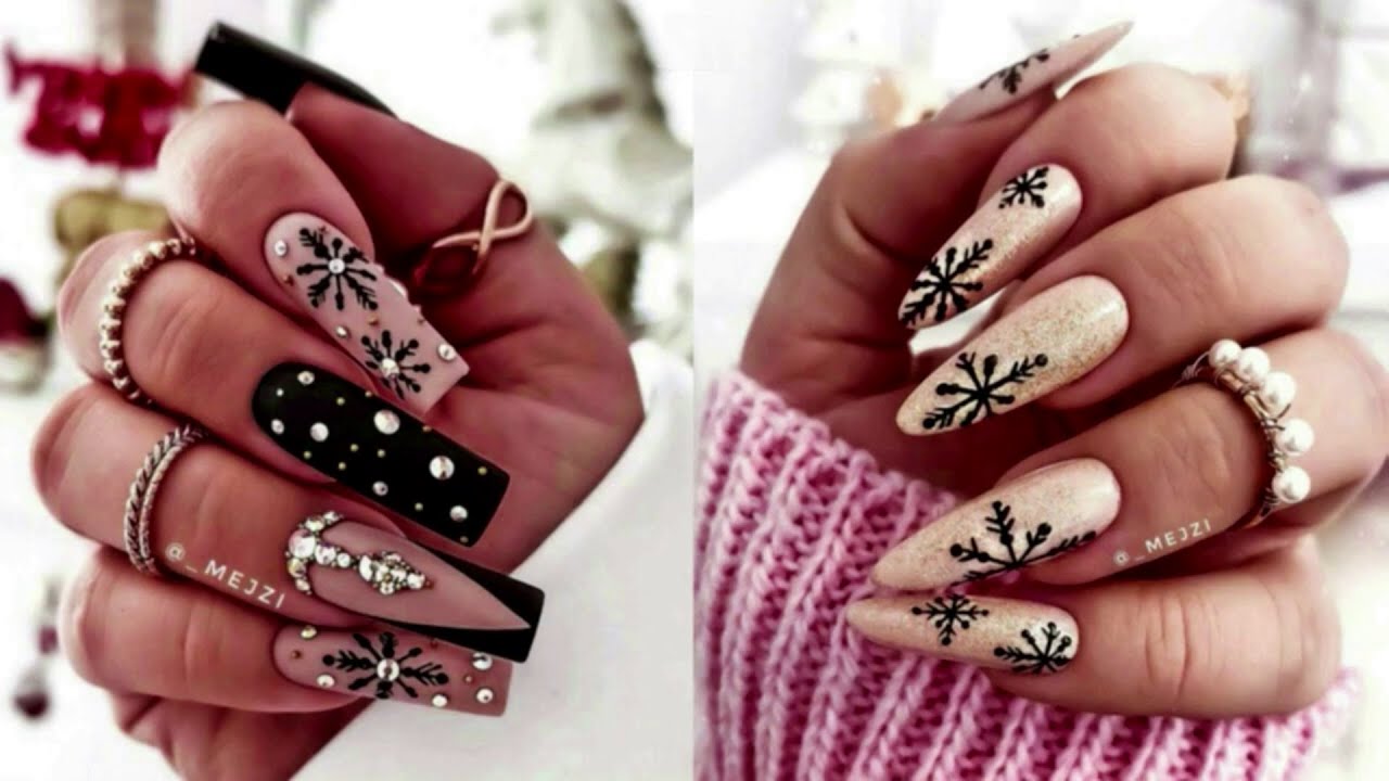 МАНИКЮР С РИСУНКОМ НА ГРЯДУЩИЙ СЕЗОН ОСЕНЬ-ЗИМА 🤍 САМЫЙ КРАСИВЫЙ ...