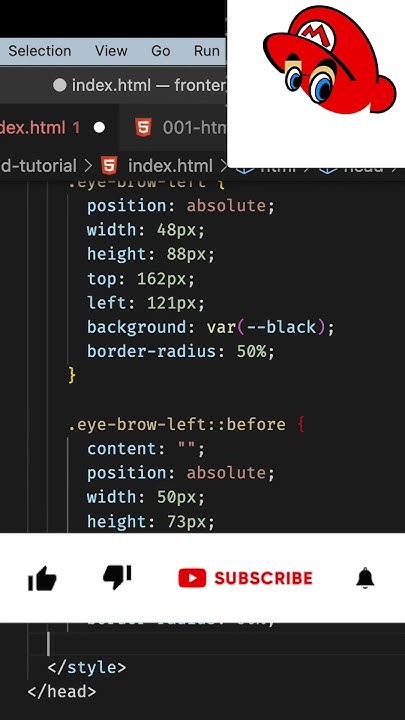 Mario using CSS | HTML CSS | Create Game Character using CSS | Let's Do ...
