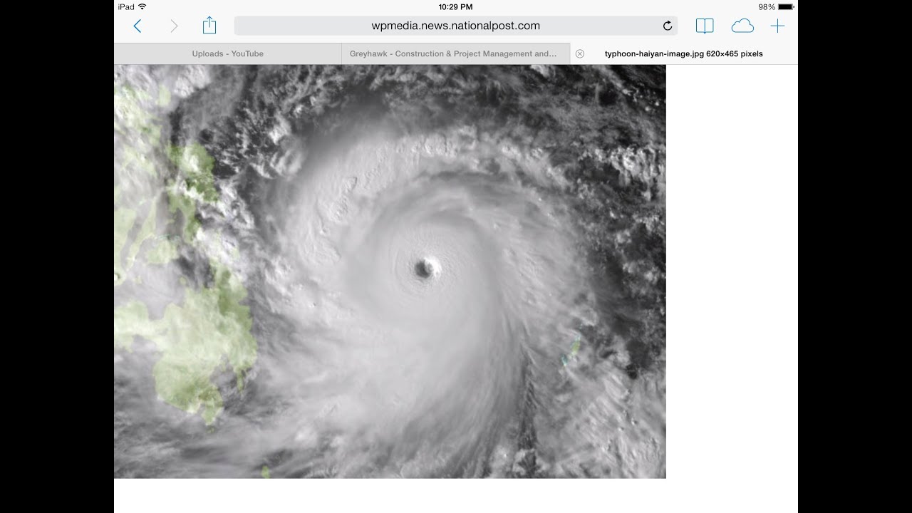 Typhoon hits Philippines strange weather - YouTube