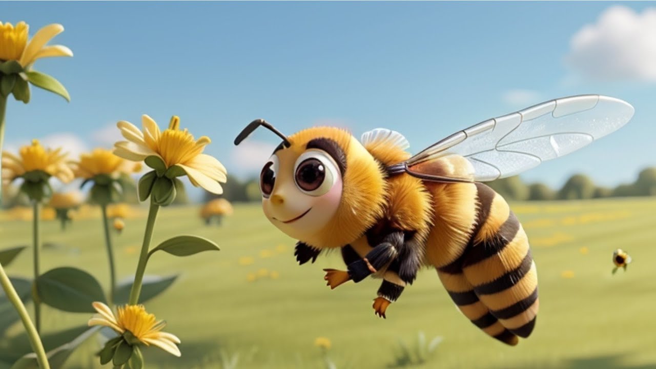 The Bee And The Flower | Kid Song | English For Kids | Songs For Kids ...