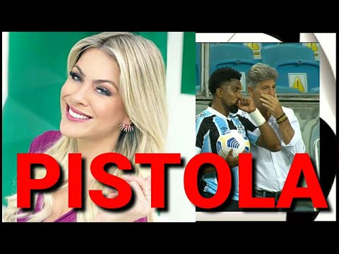 RENATA FAN PISTOLA COM RENATO GAÚCHO | RENATO GAÚCHO E CORTEZ|GRÊMIO 2X2 FLAMENGO - BRASILEIRÃO 2021
