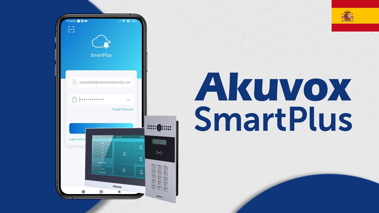 Akuvox Cloud Parte 4: Configuración de la Aplicación Móvil SmartPlus - YouTube
