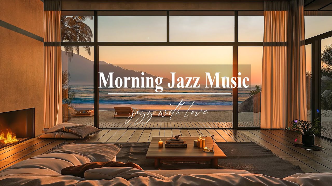 Smooth Jazz Music in Livingroom With Waves Sound - Relaxing Jazz ...